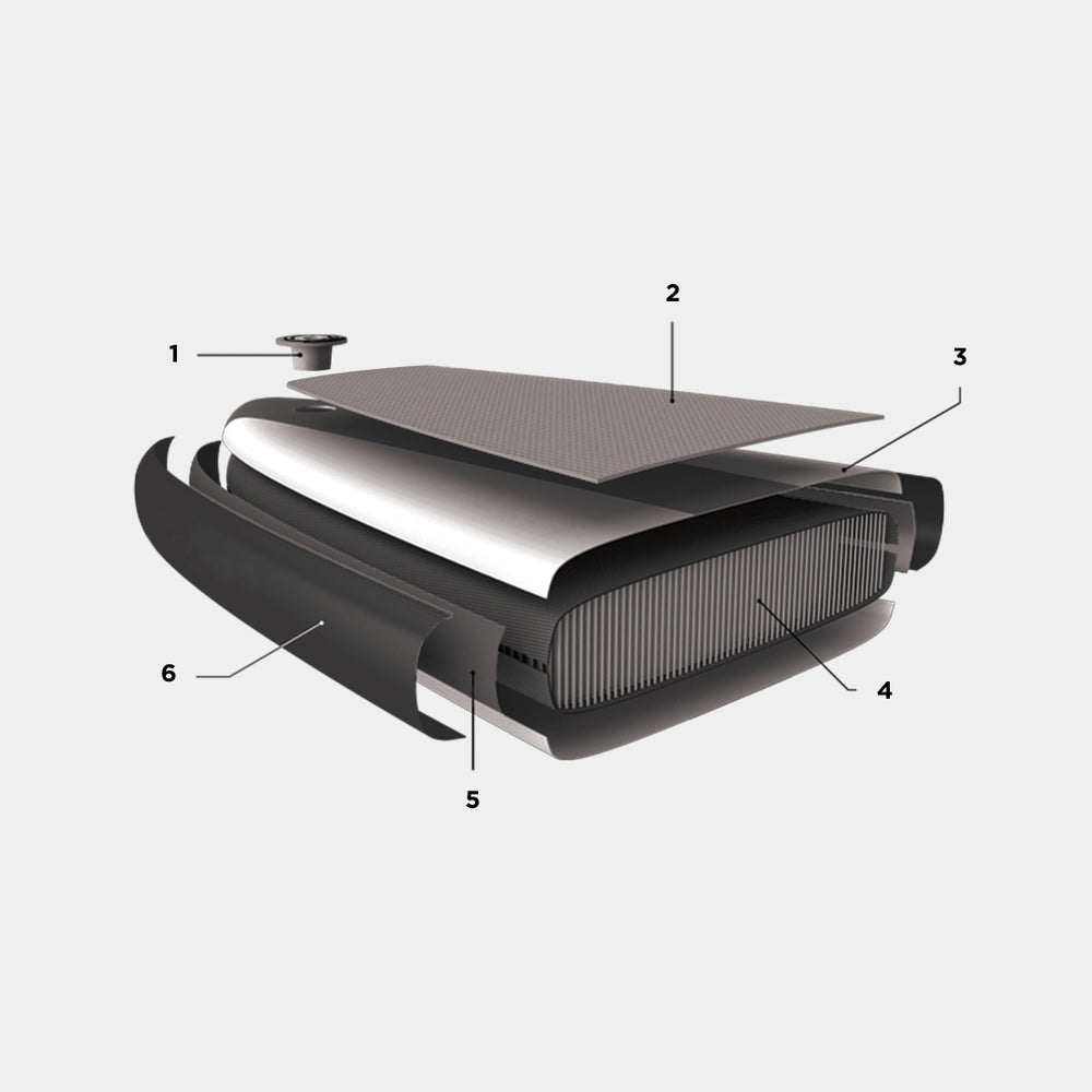 Feather Light All-Around 10'8" Inflatable Paddle Board + Paddle